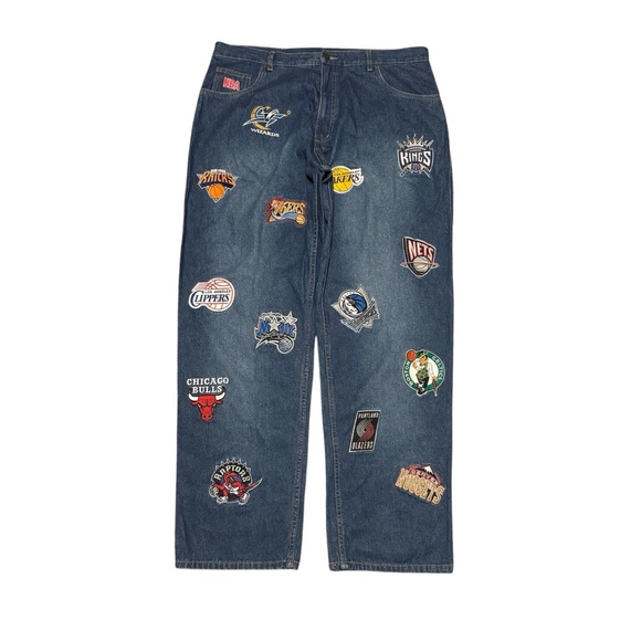 Unk | Jeans | Vintage Unk Nba Teams Logo Denim Jeans Basketball ...